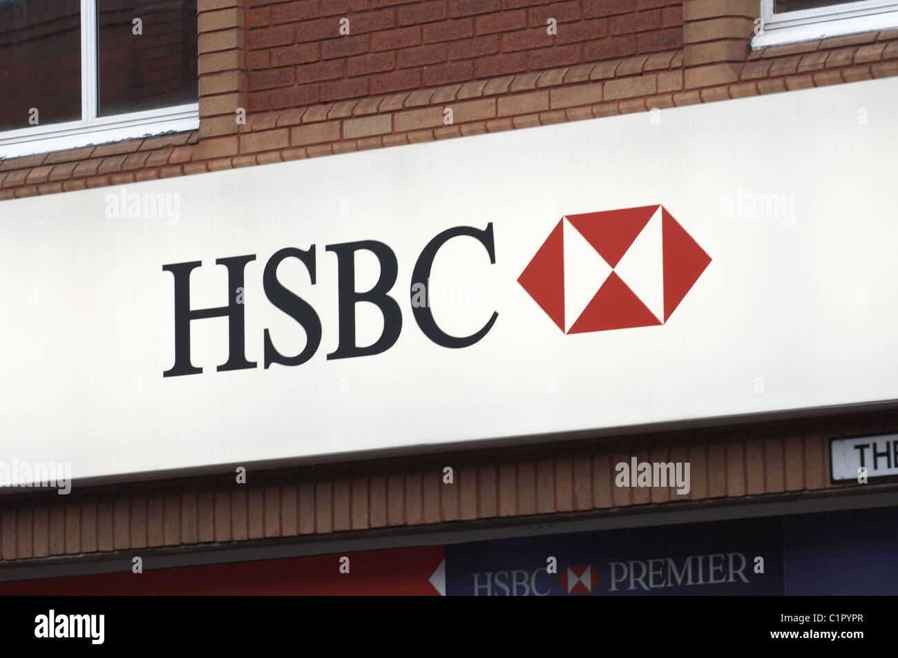 hsbc bank shop sign Stock Photo - Alamy