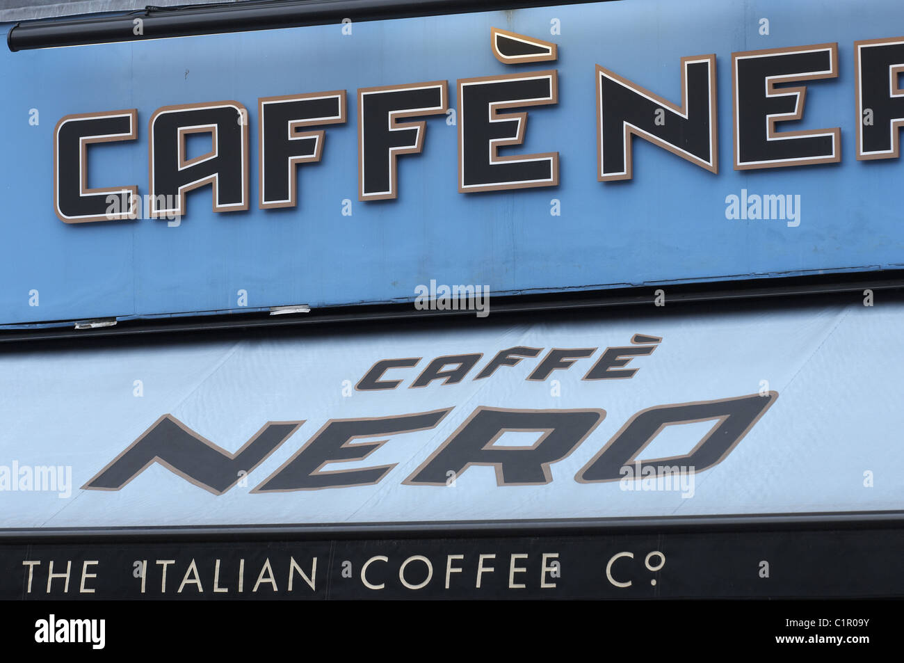Shop signs logos caffe nero hi-res stock photography and images - Alamy