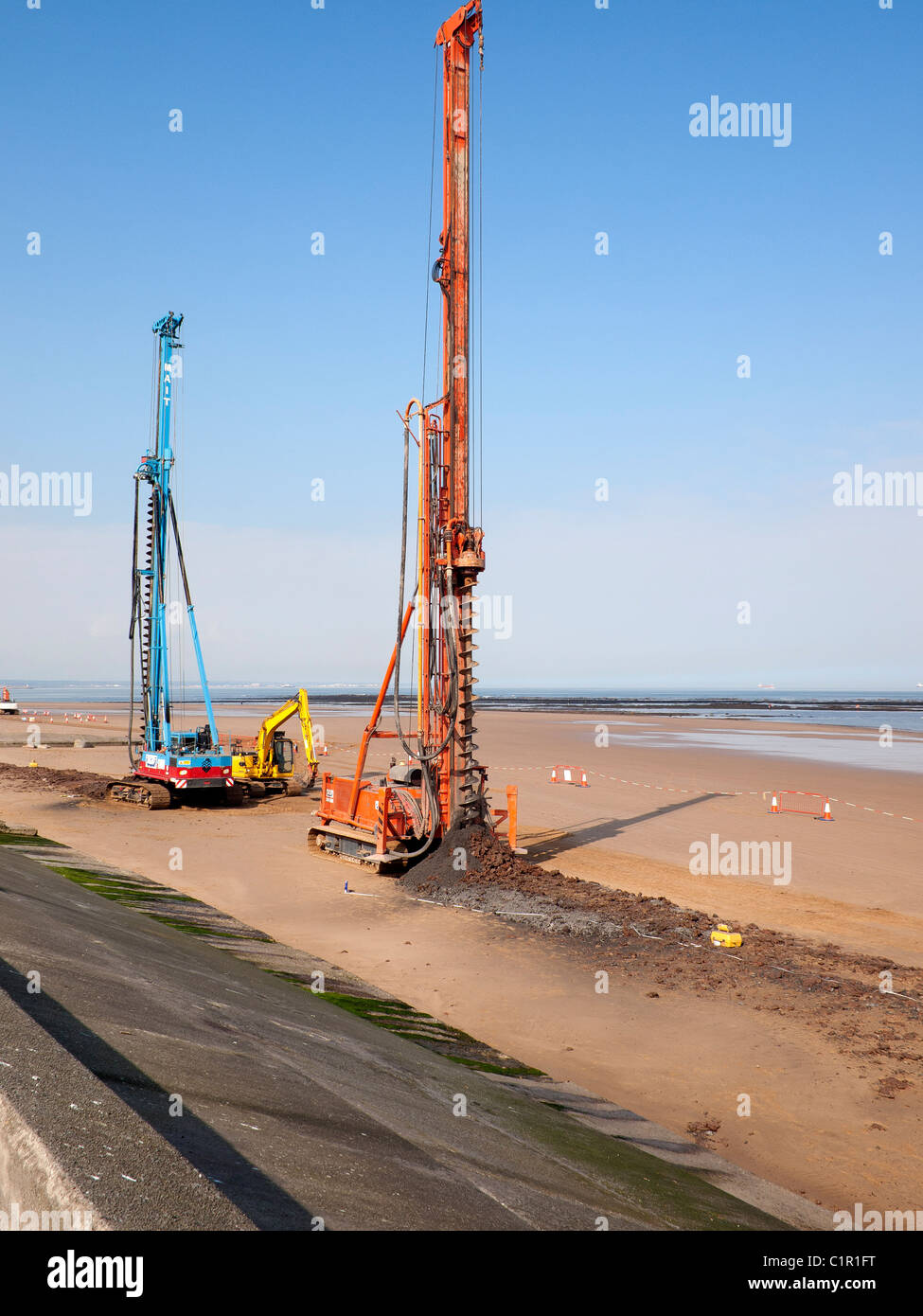 New sea defence redcar hi-res stock photography and images - Alamy
