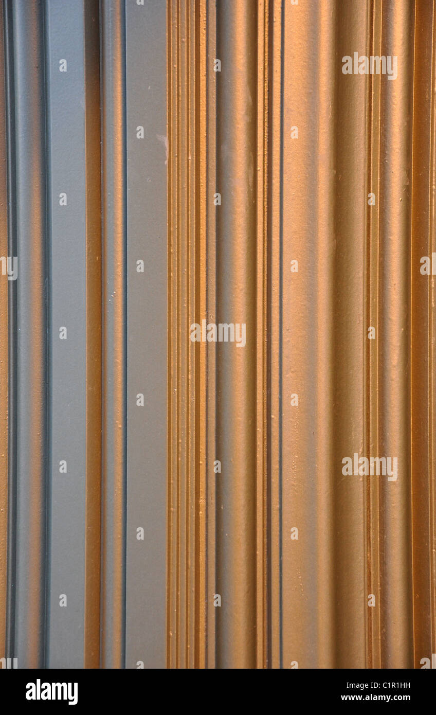 a copper and gray vertical striped pattern Stock Photo - Alamy