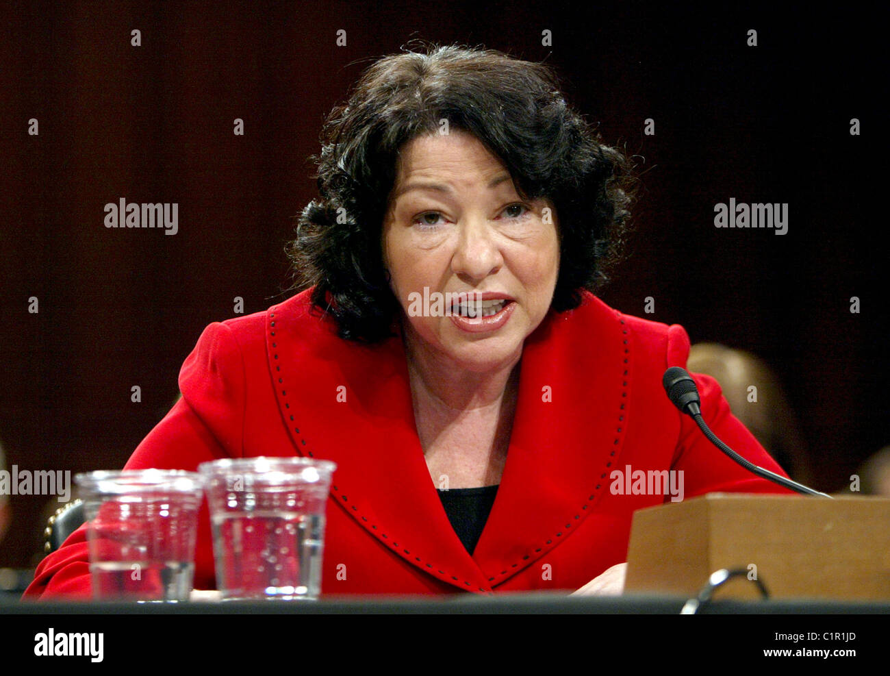 US Supreme Court nominee Sonia Sotomayor on the second day of her ...