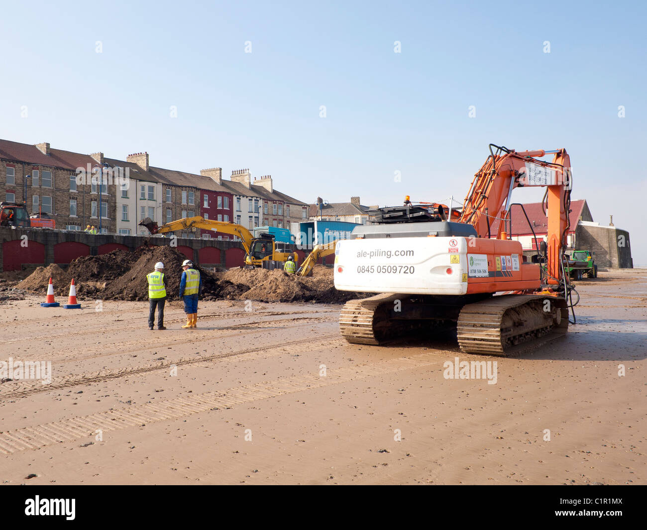 New sea defence redcar hi-res stock photography and images - Alamy