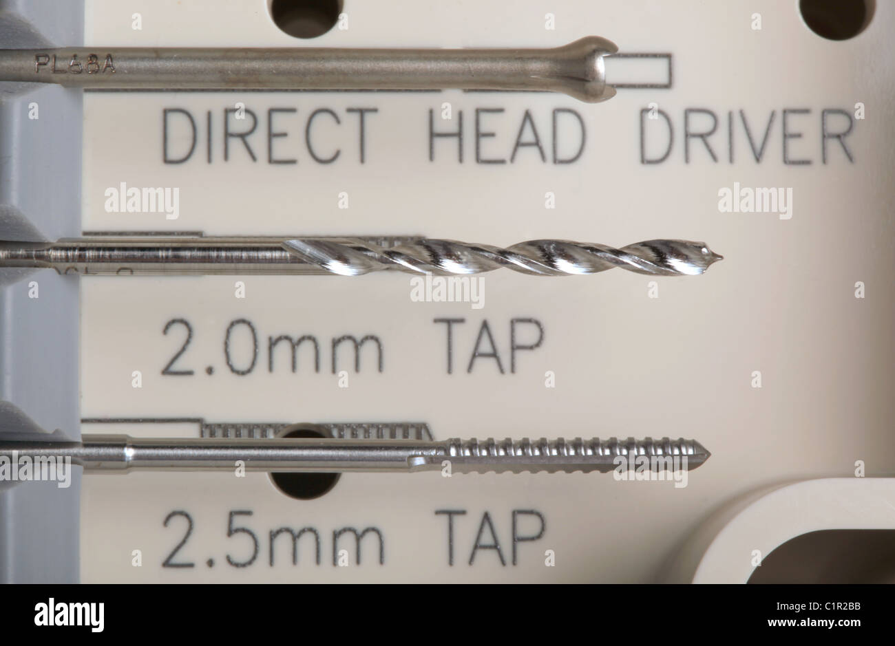 Orthopedic surgical drill parts Stock Photo - Alamy