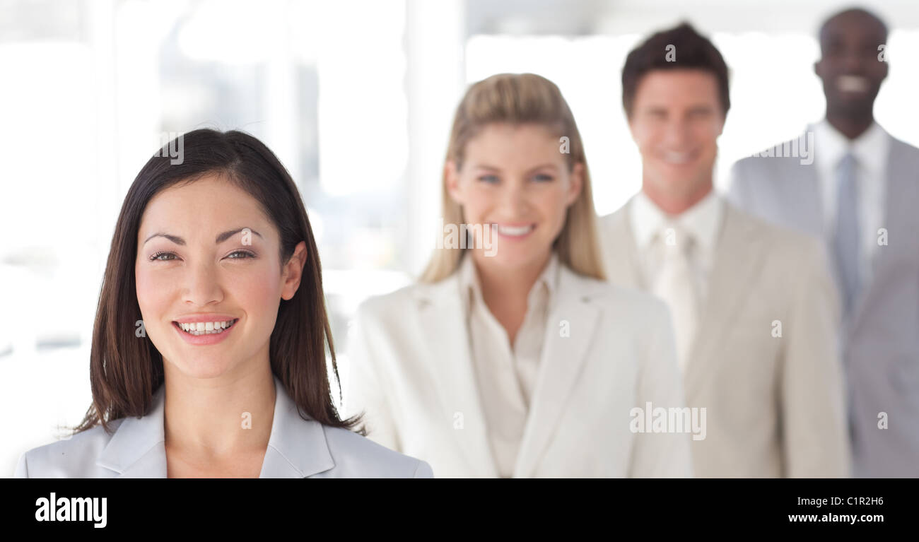 Portrait of a positive team at work Stock Photo - Alamy