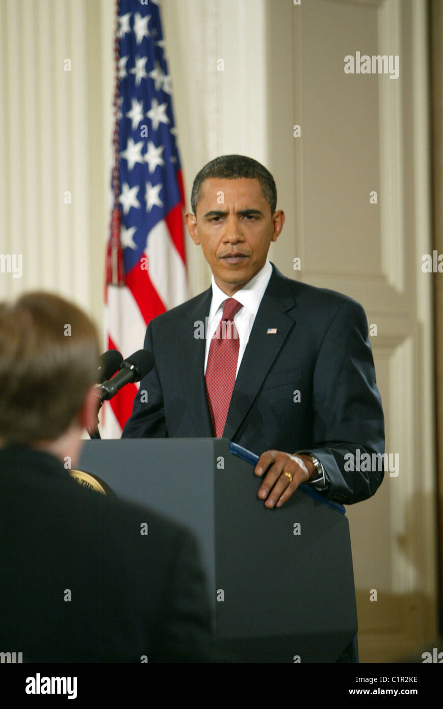 President Barack Obama holds a prime time televison news conference to ...