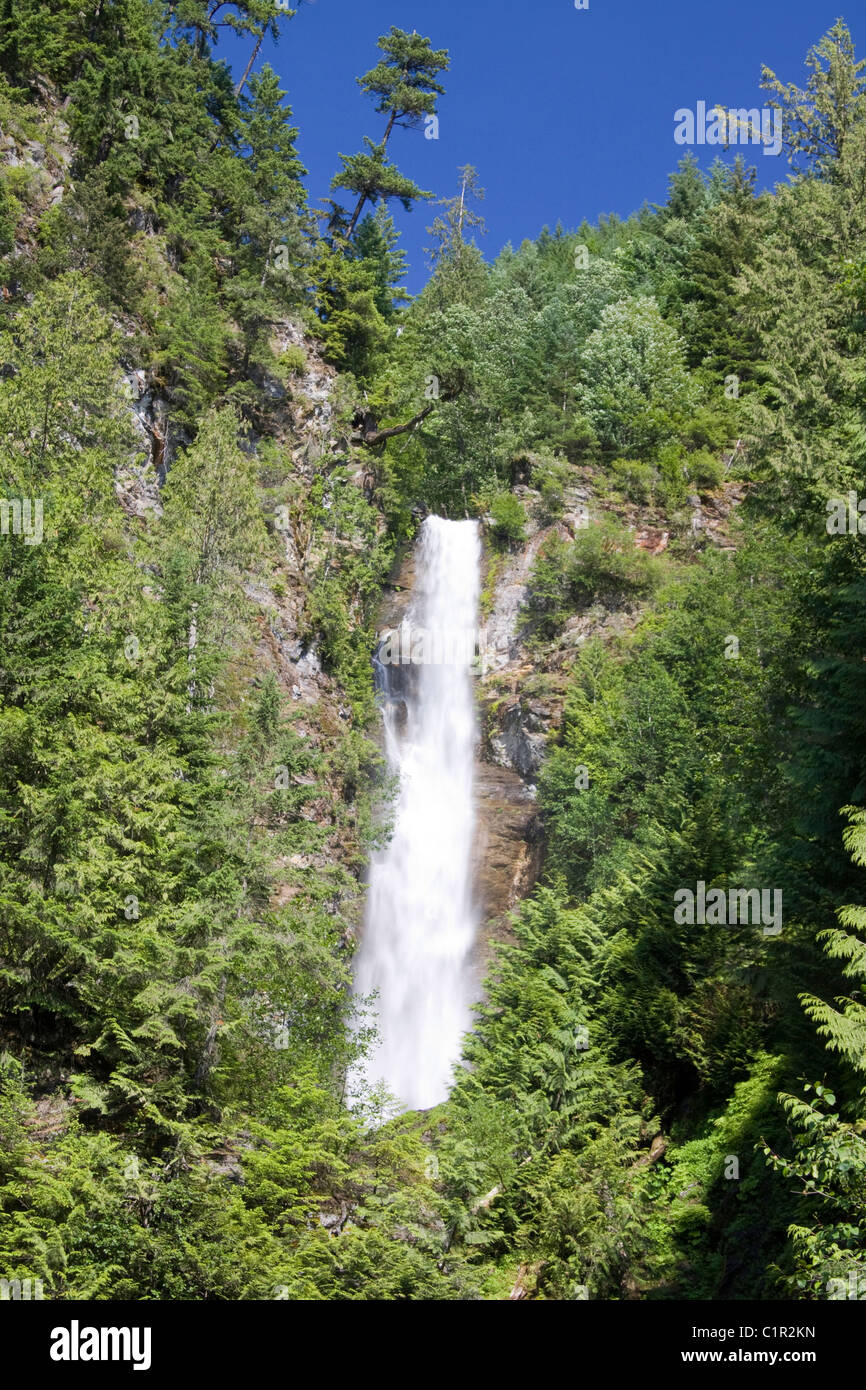 Rainbow Falls along the shore of Harrison Lake, Harrison Hot Springs ...