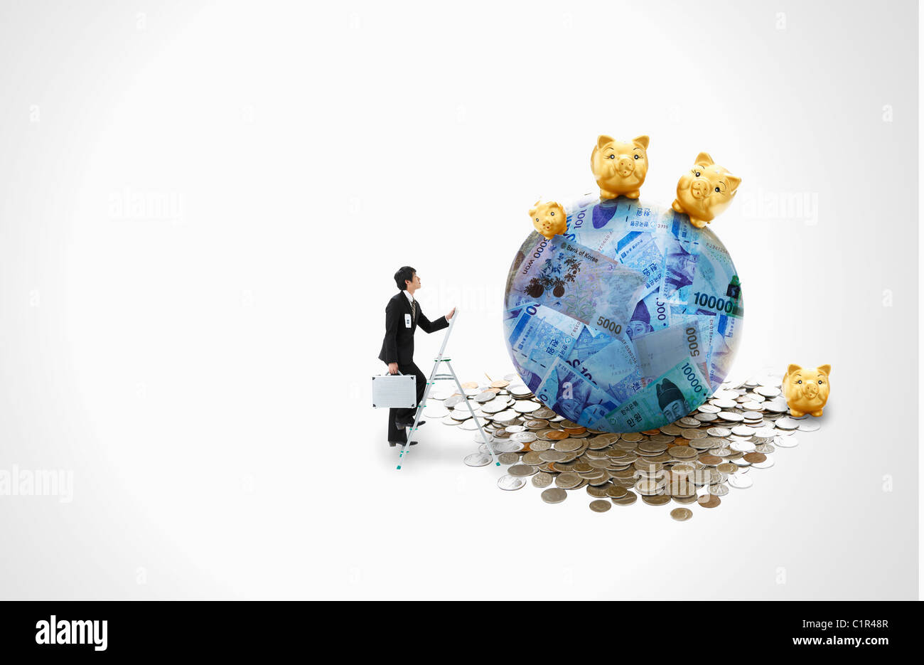 saving and global economy Stock Photo - Alamy