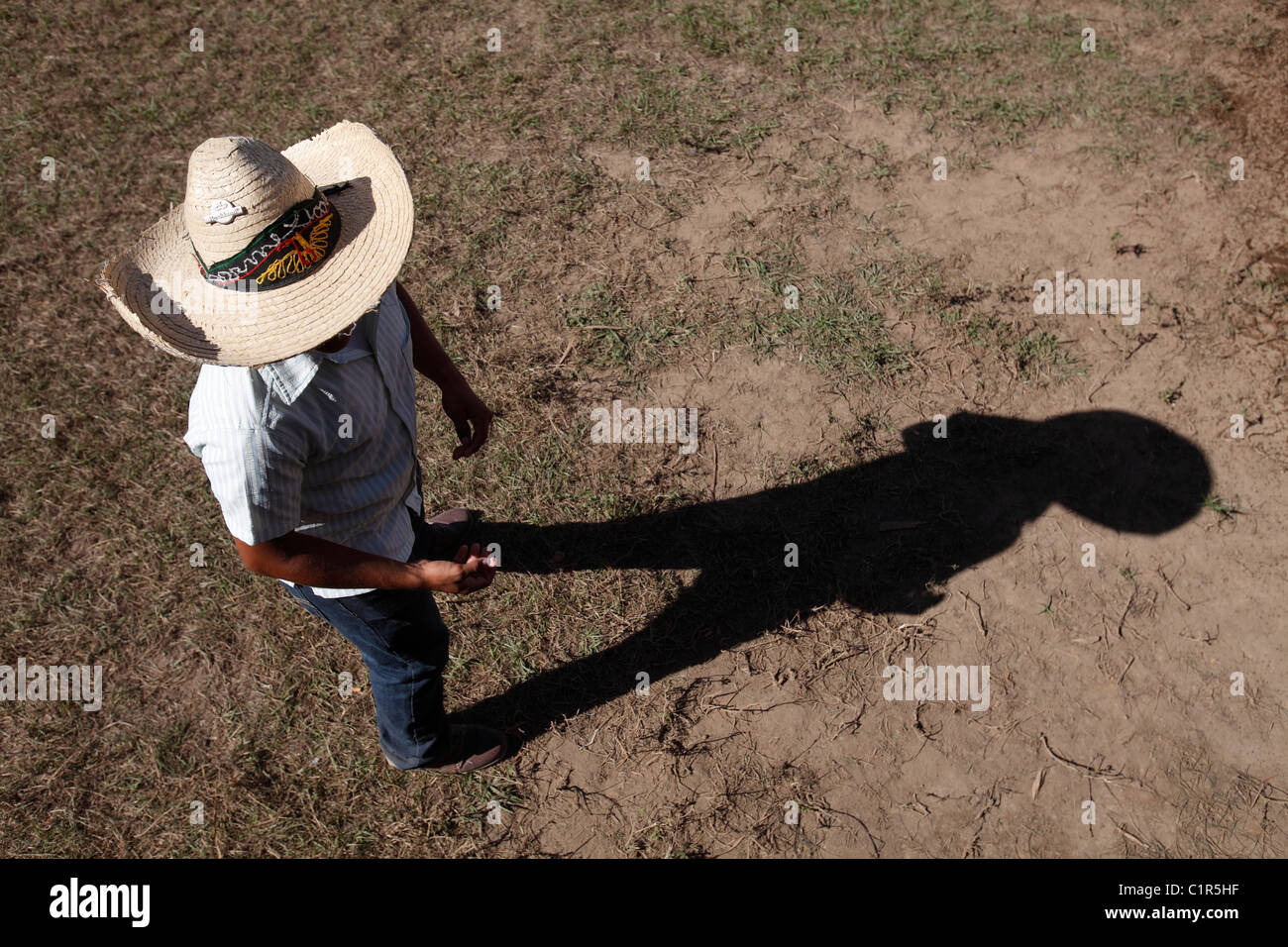 Costa Rican cowboy Stock Photo - Alamy