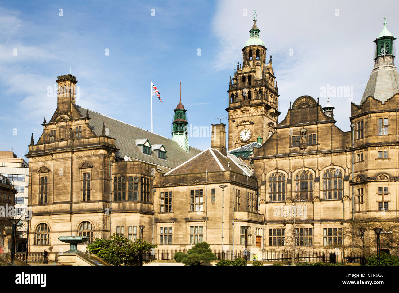 Sheffield town hall clock tower hi-res stock photography and images - Alamy