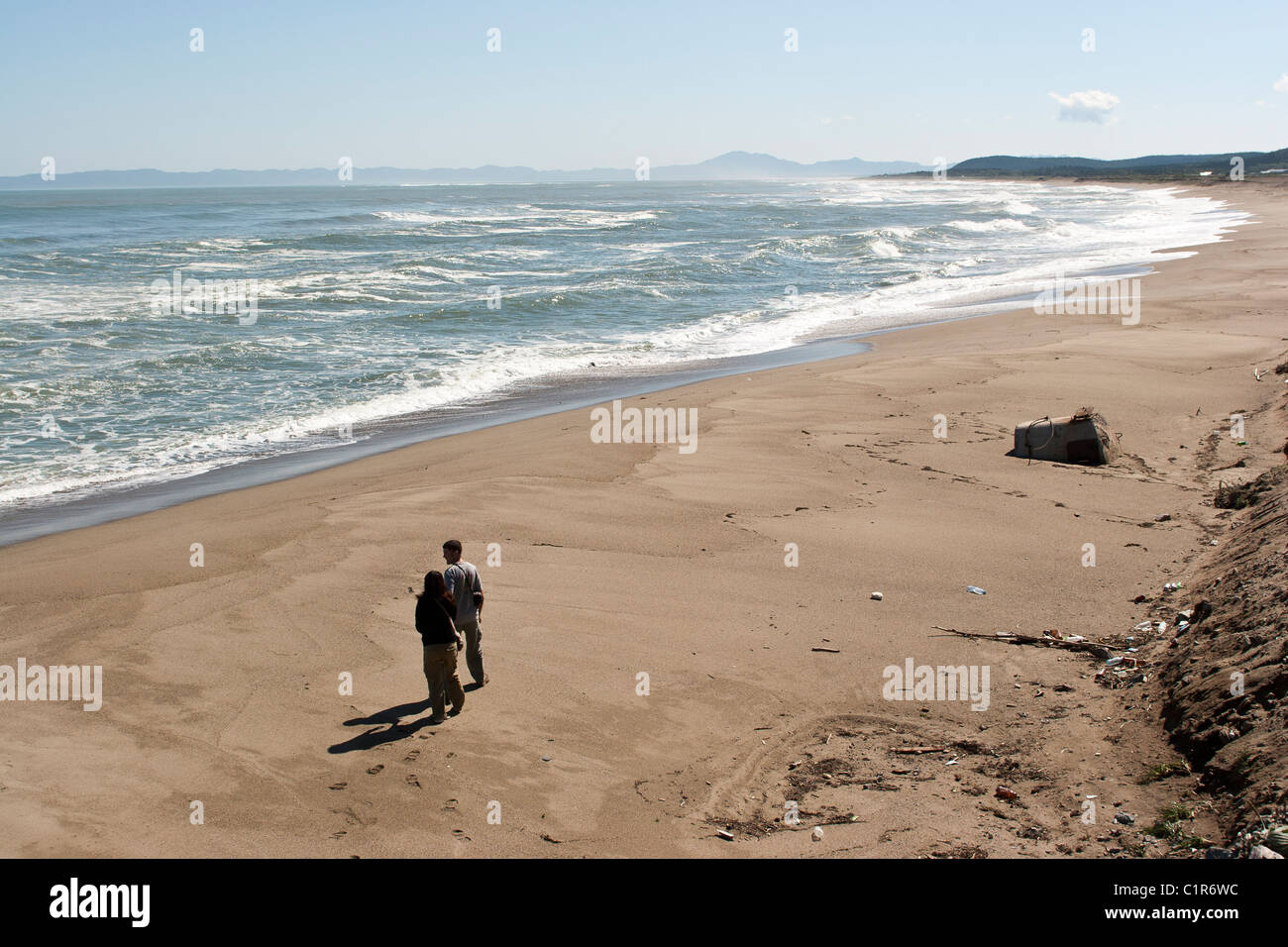 September beach walk hi-res stock photography and images - Alamy