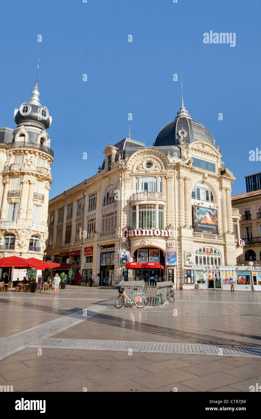 Plaza of le Comedie, Montpellier, Herault, France Stock Photo - Alamy