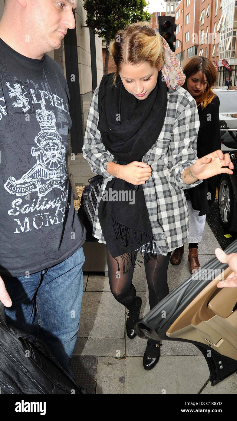 Peaches Geldof and her friend Fifi Brown leaving the Morrison Hotel ...