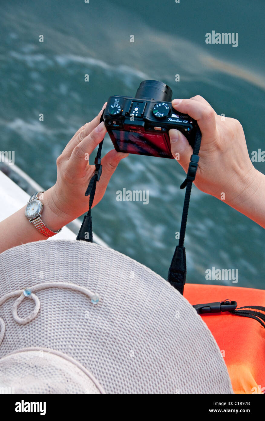 Point-and-shoot camera in action Stock Photo - Alamy
