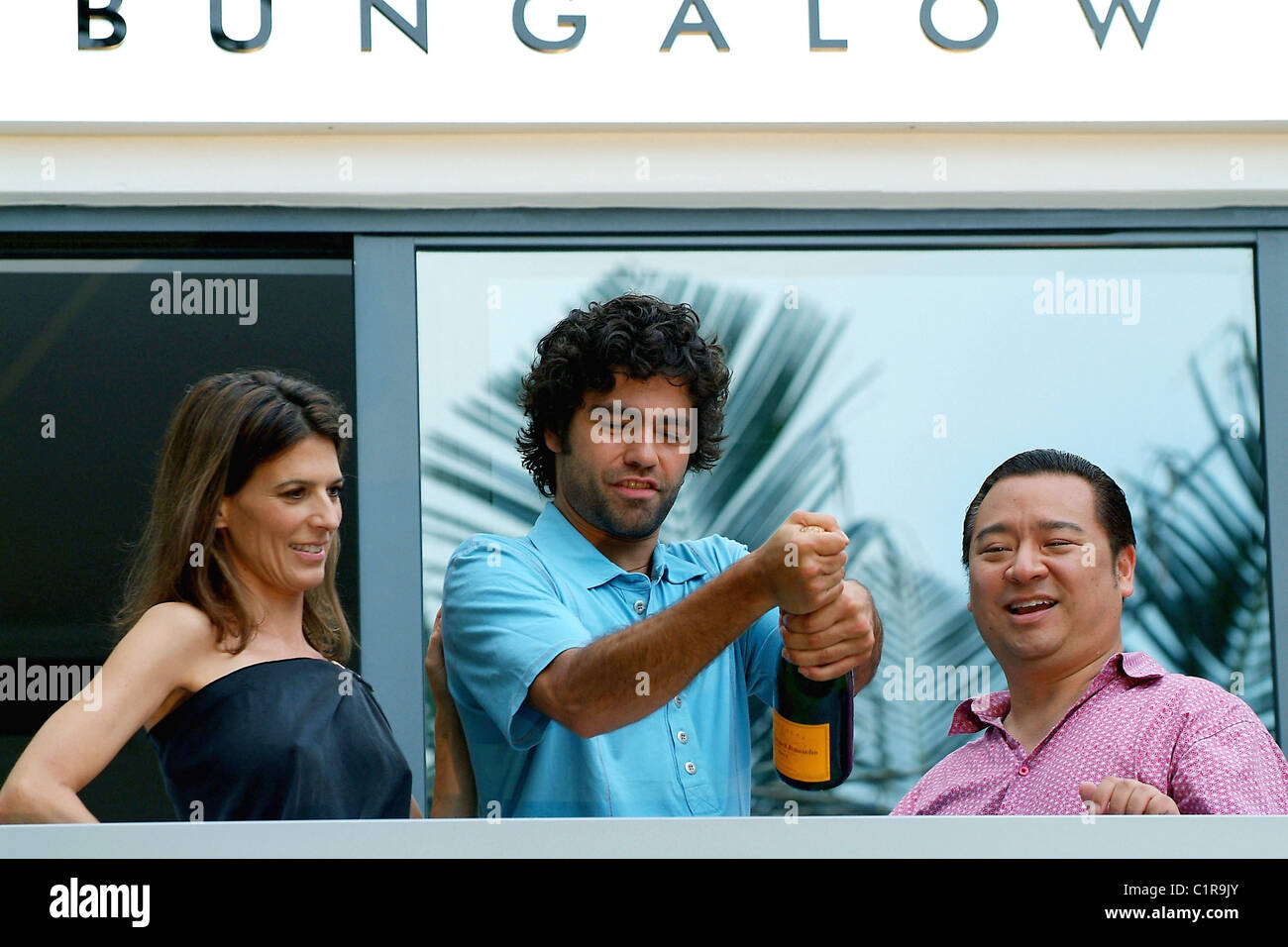 Actors Perrey Reeves, Adrian Grenier and Rex Lee at the launch of the ...