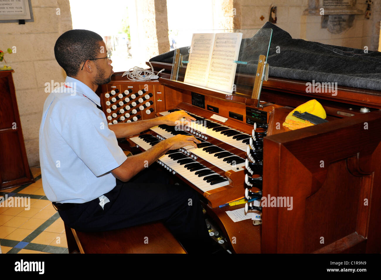 African American Organist St. James Anglican Church Bridgetown Barbados ...