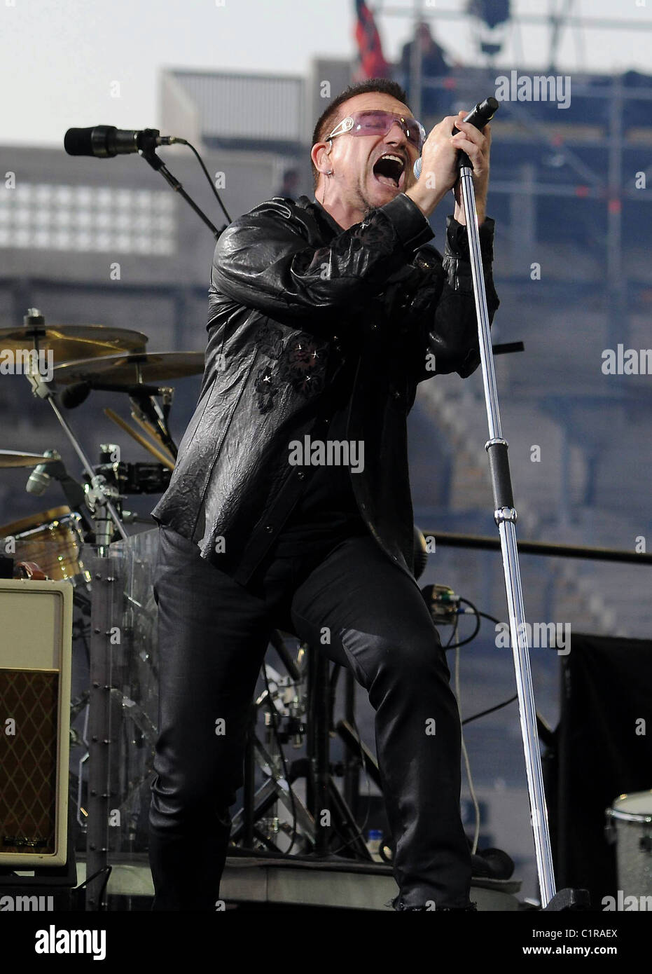 Bono U2 play the first of three sold out shows in their home town of ...