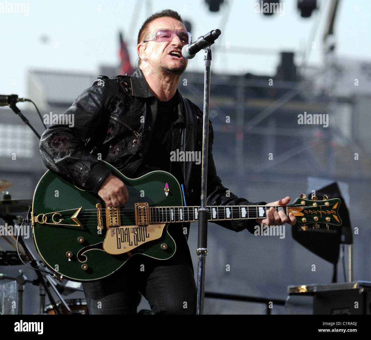 Bono U2 play the first of three sold out shows in their home town of ...