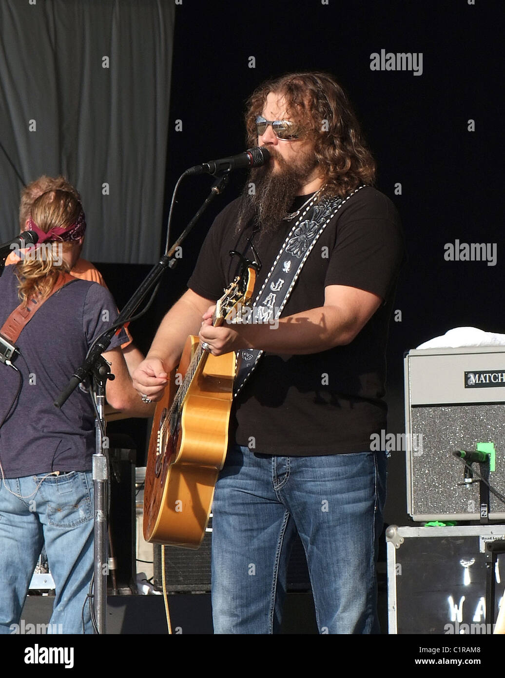 Country singer Jamey Johnson The Jamboree in the Hills outdoor music ...