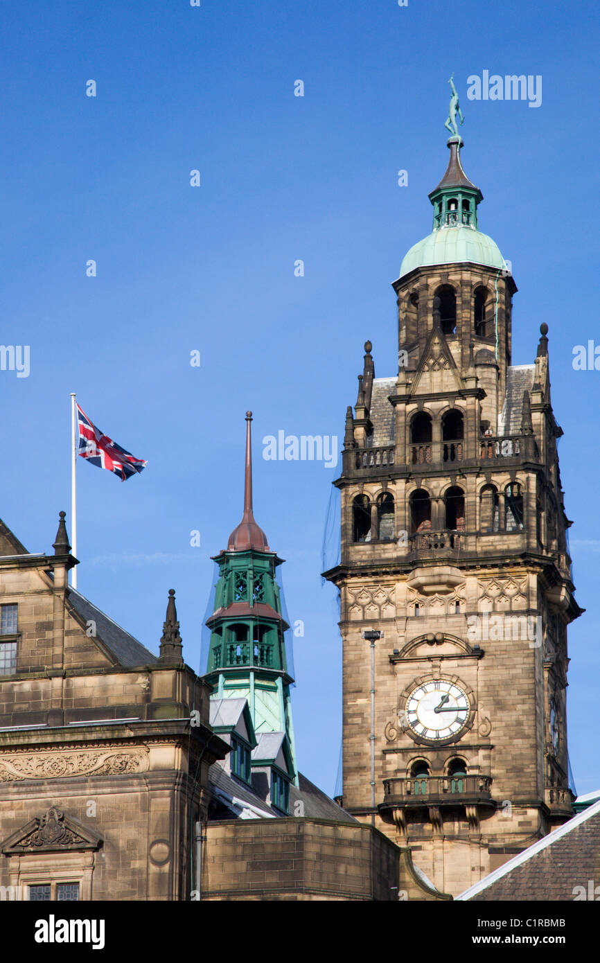 Sheffield town hall clock tower hi-res stock photography and images - Alamy