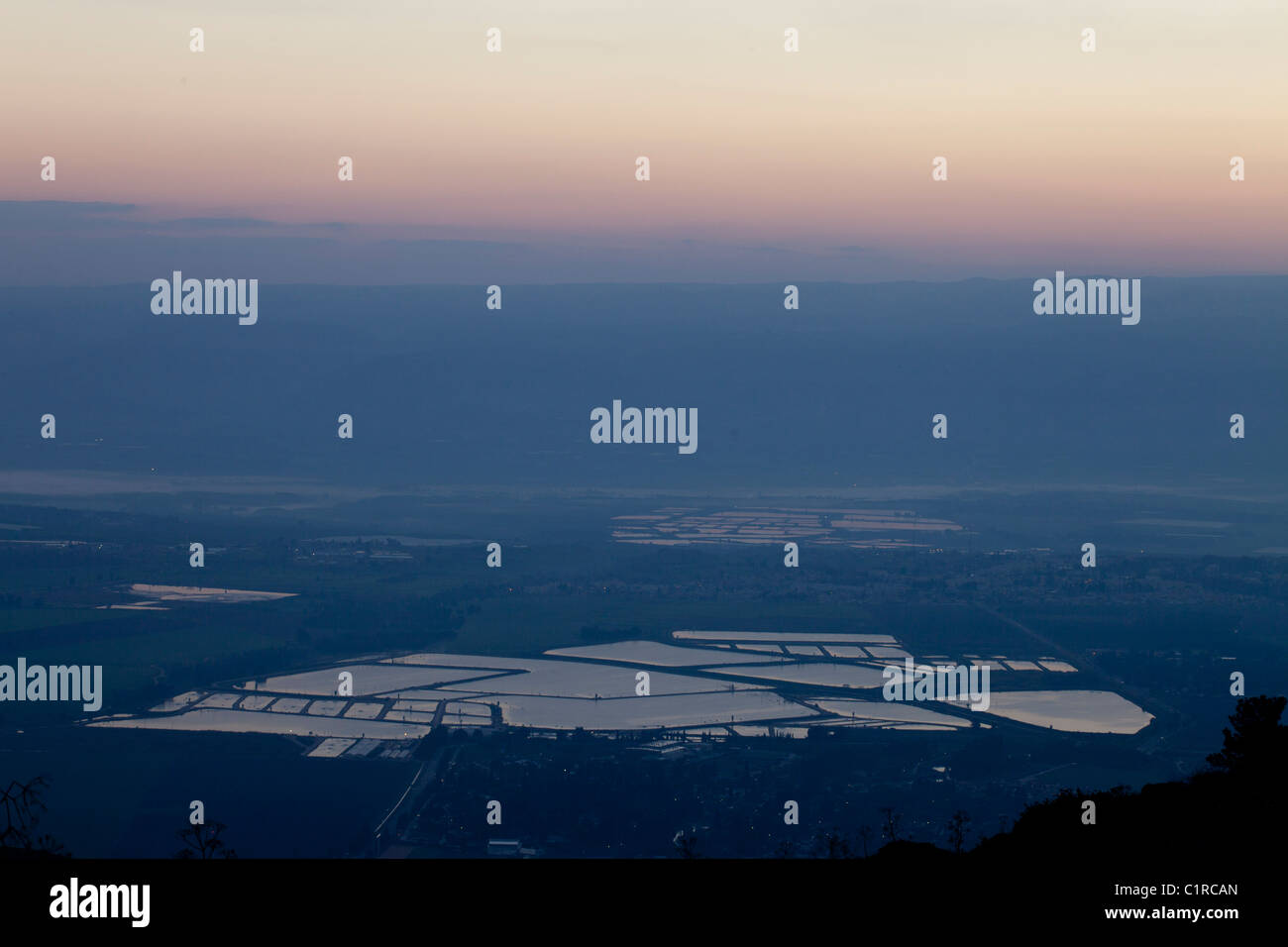 View of the Gilboa' north Israel at the sun rise Stock Photo - Alamy