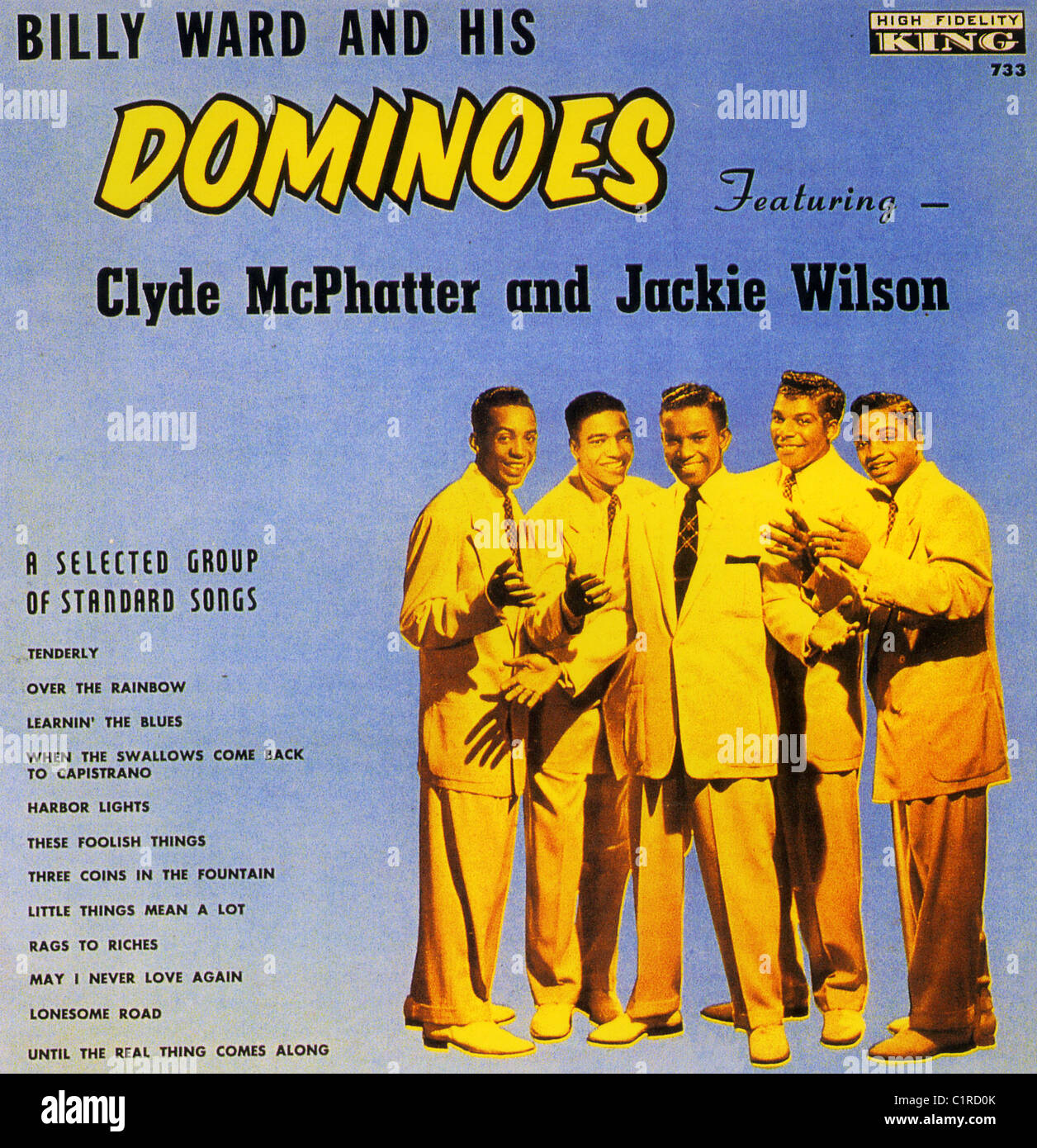 BILLY WARD AND HIS DOMINOES about 1953 with Jackie Wilson at right and ...