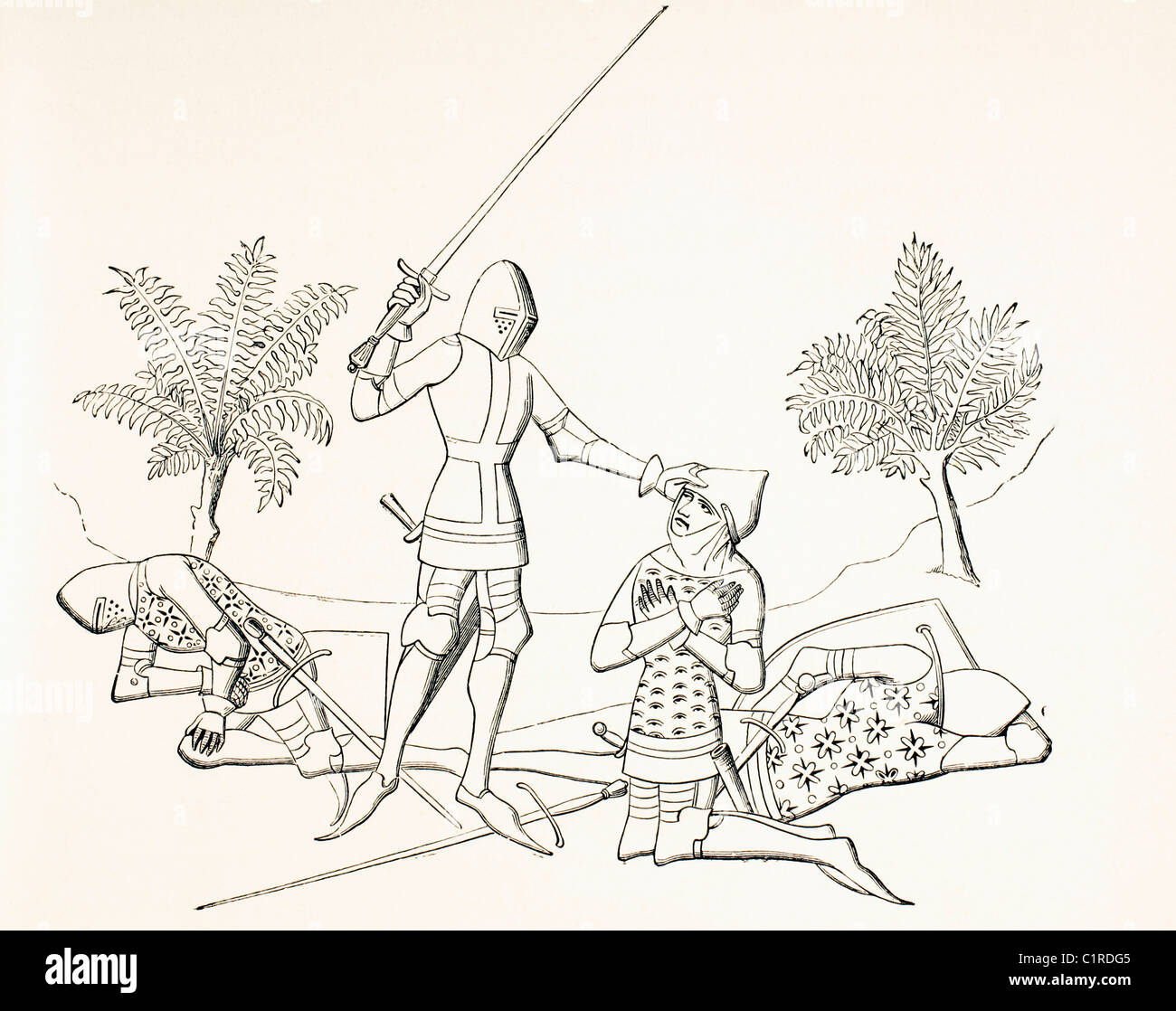 Medieval knighting hi-res stock photography and images - Alamy