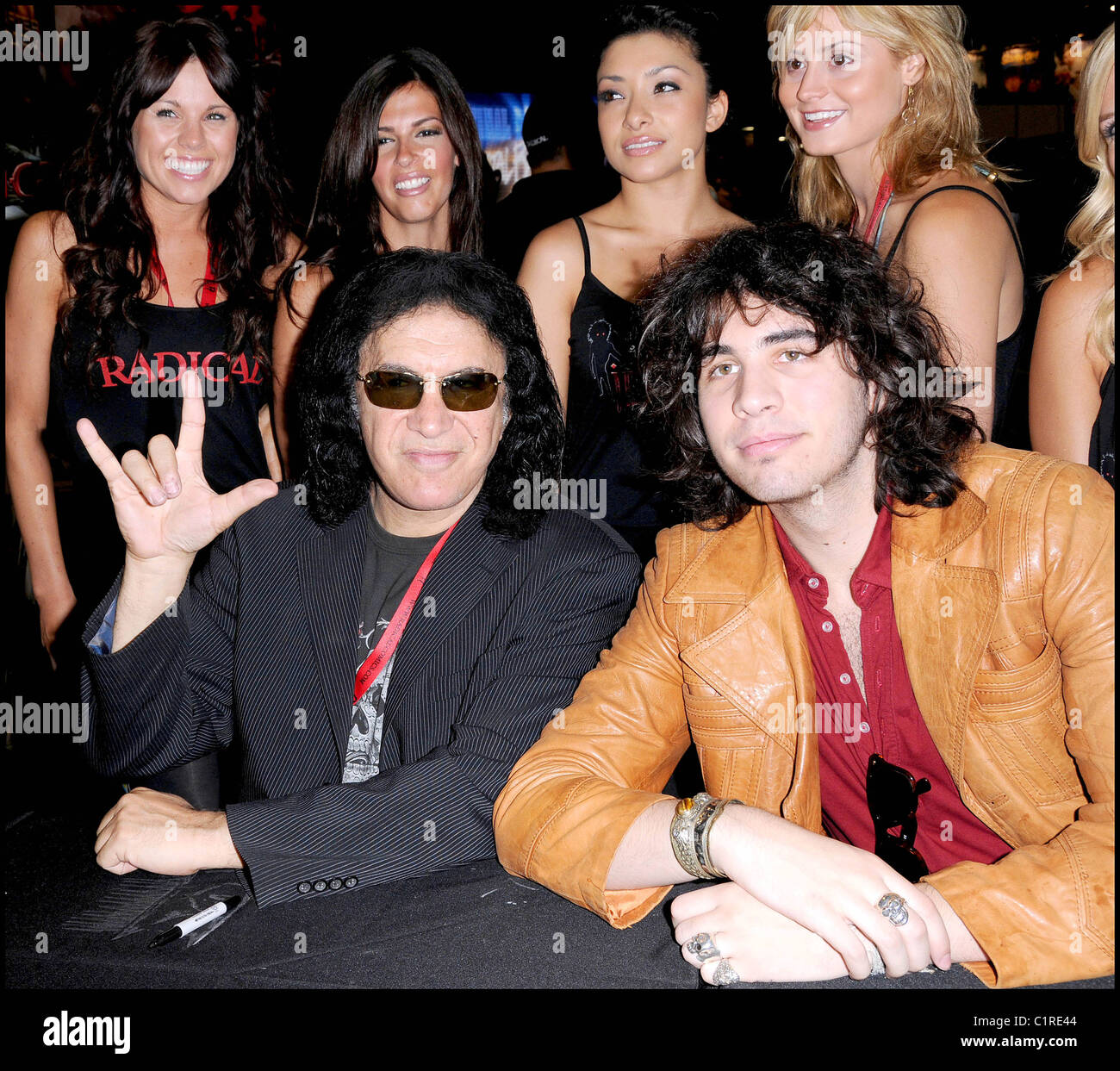 Gene Simmons and his son Comic Con 2009 held at the San Diego ...