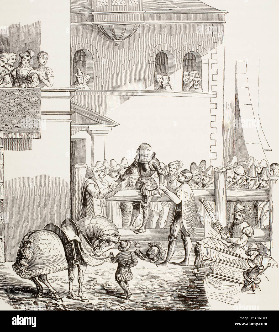 Knight riding medieval hi-res stock photography and images - Alamy