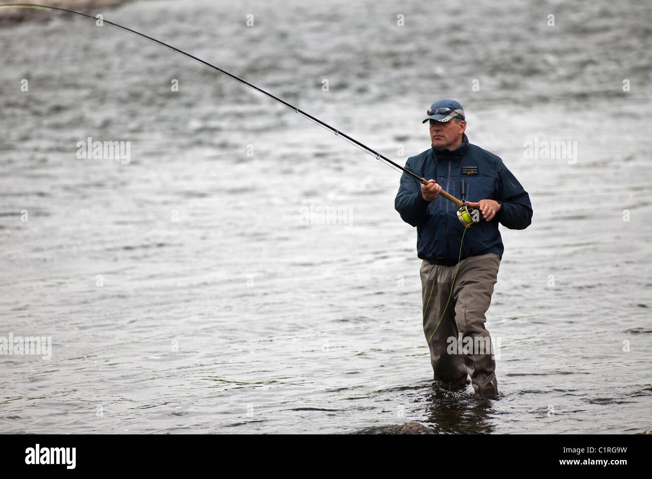 Wading scottish river tweed hi-res stock photography and images - Alamy