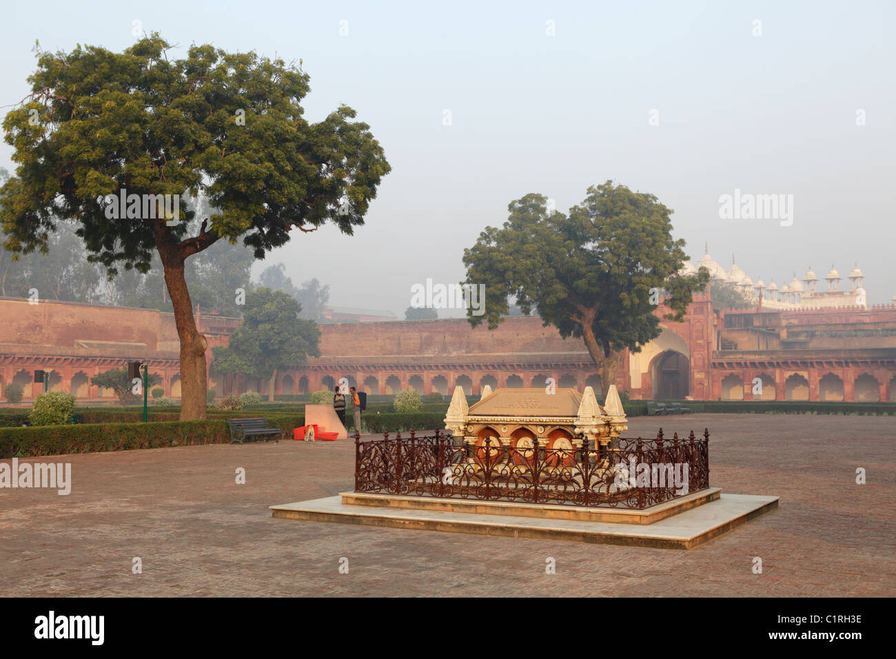 Tomb of John Russell Colvin inside the Red Fort of Agra, India Stock ...