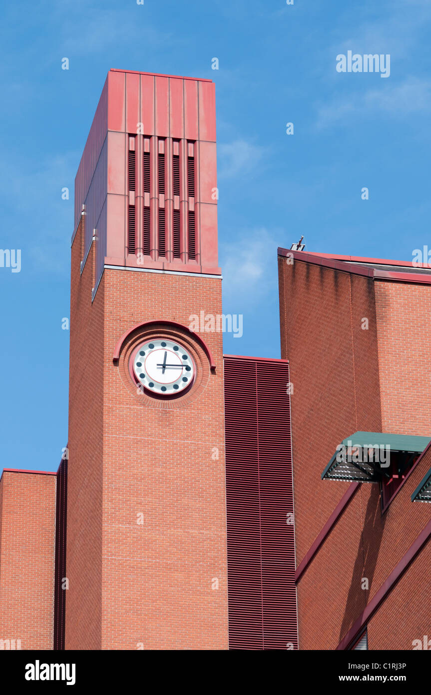 Detail of clock at The British Library in London,England Stock Photo ...