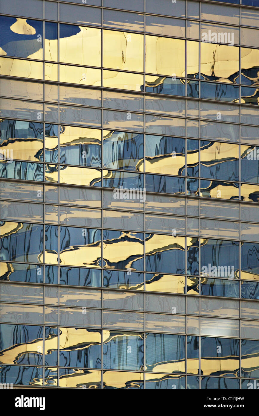 Reflections in the glass building Stock Photo - Alamy