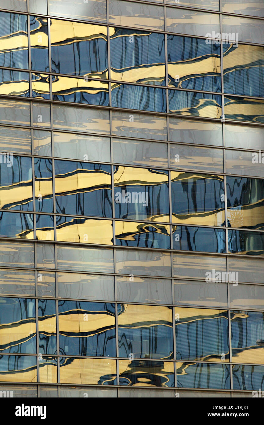 Reflections in the glass building Stock Photo - Alamy