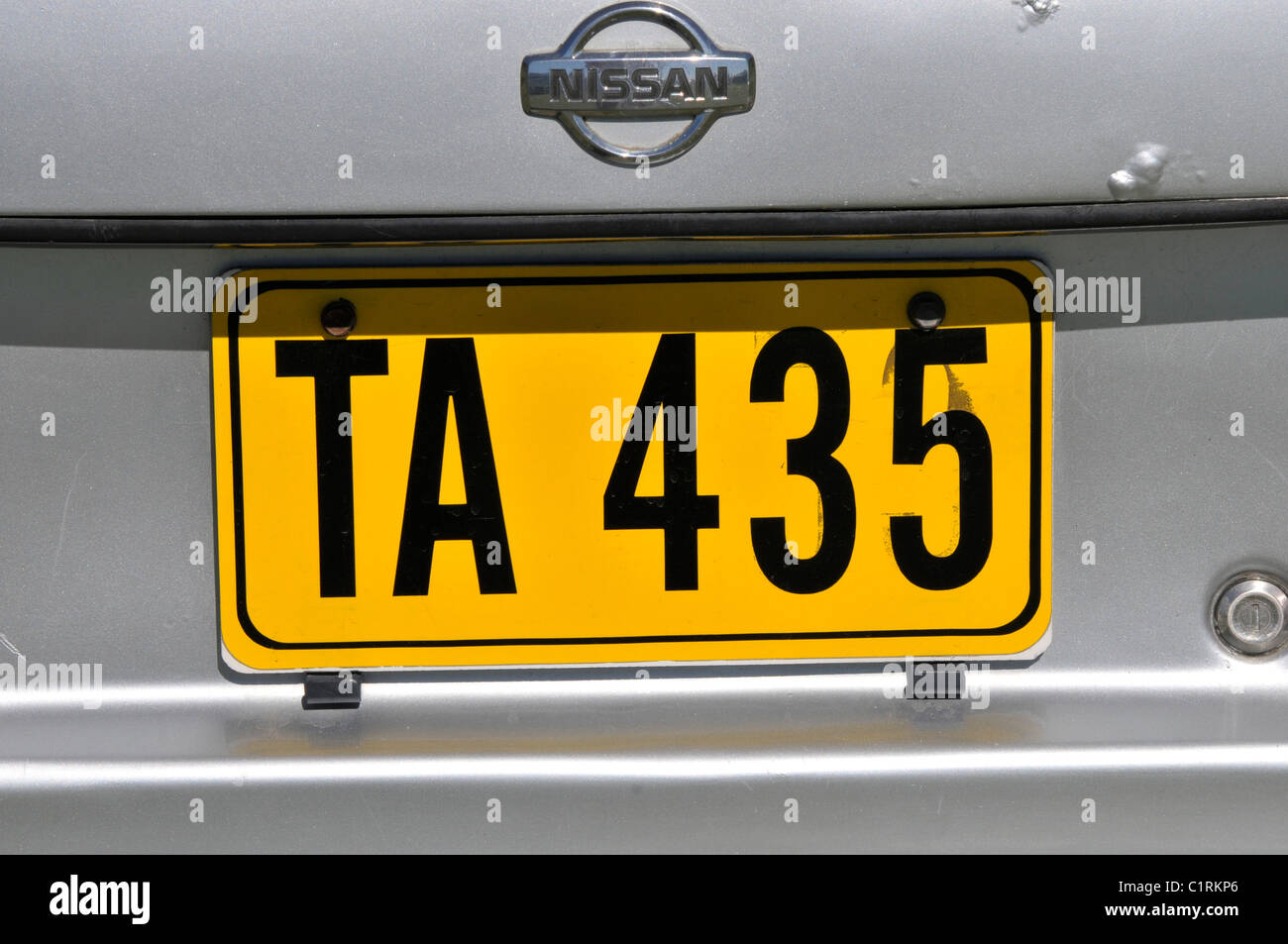 License Plate St. Kitts Caribbean Island Cruise NCL Stock Photo - Alamy