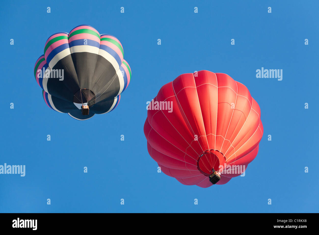 Hot air balloons in flight Stock Photo - Alamy