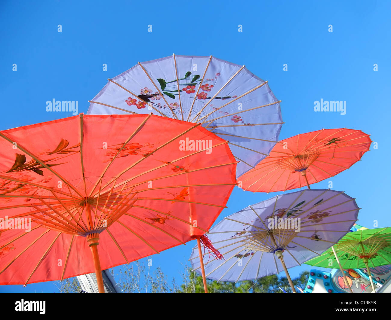 Colorful parasol umbrella Stock Photo - Alamy