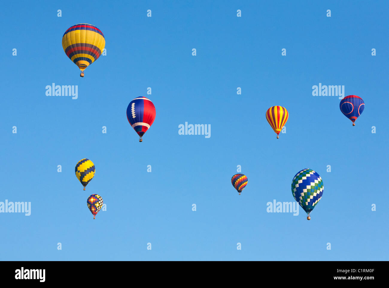 Hot air balloons in flight Stock Photo - Alamy