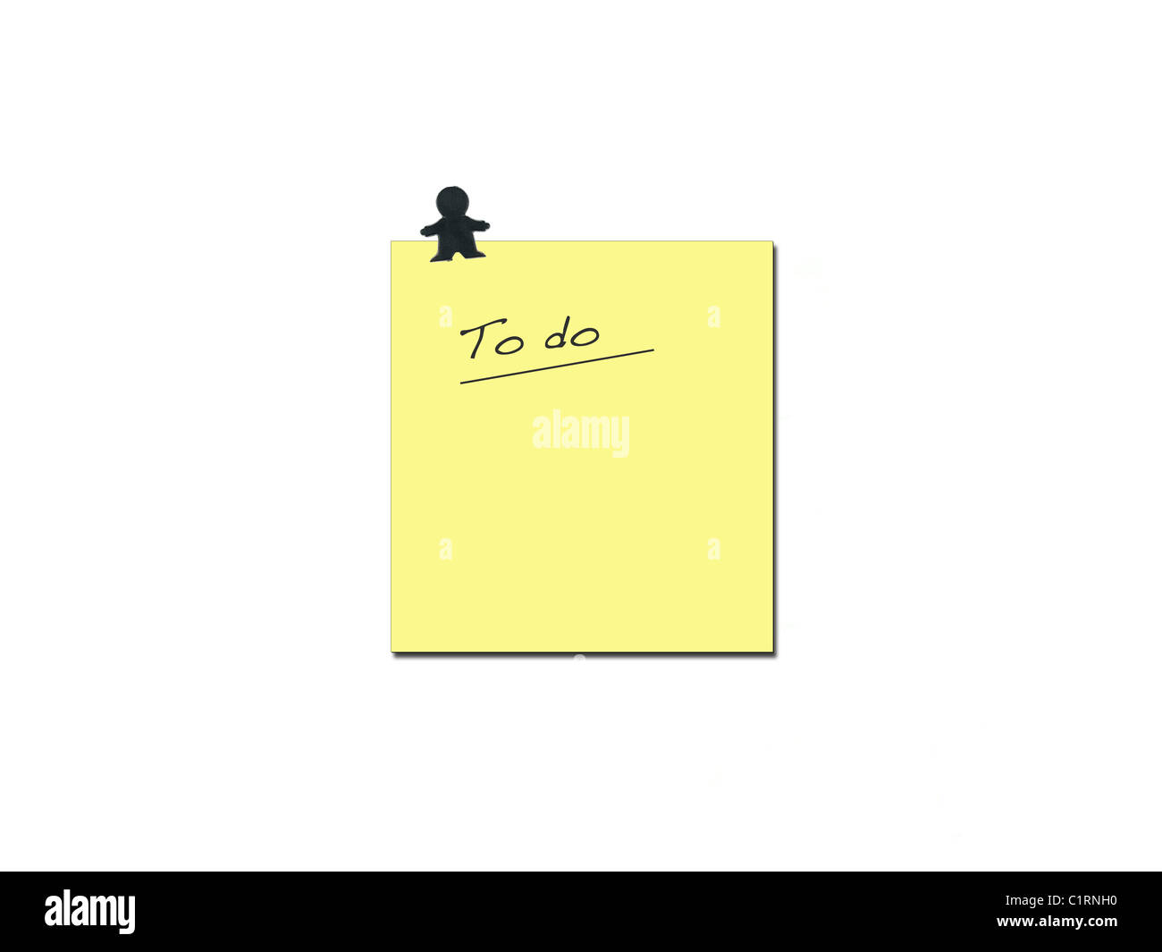 Stationery note isolated against a white background Stock Photo - Alamy