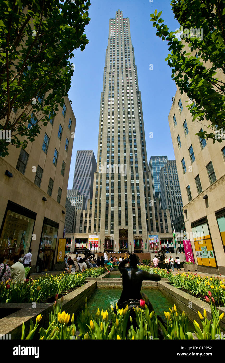 Rockefeller Center New York Stock Photo - Alamy