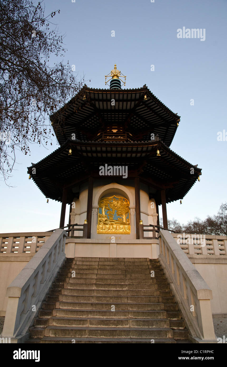 London Peace Pagoda, London, England, Great Britain, UK Stock Photo - Alamy