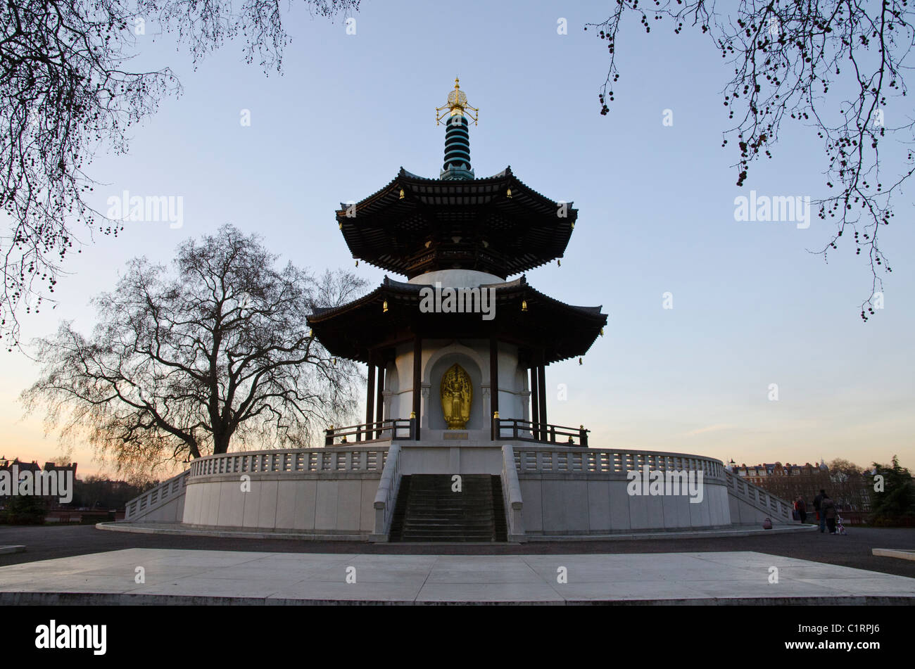 London Peace Pagoda, London, England, Great Britain, UK Stock Photo - Alamy
