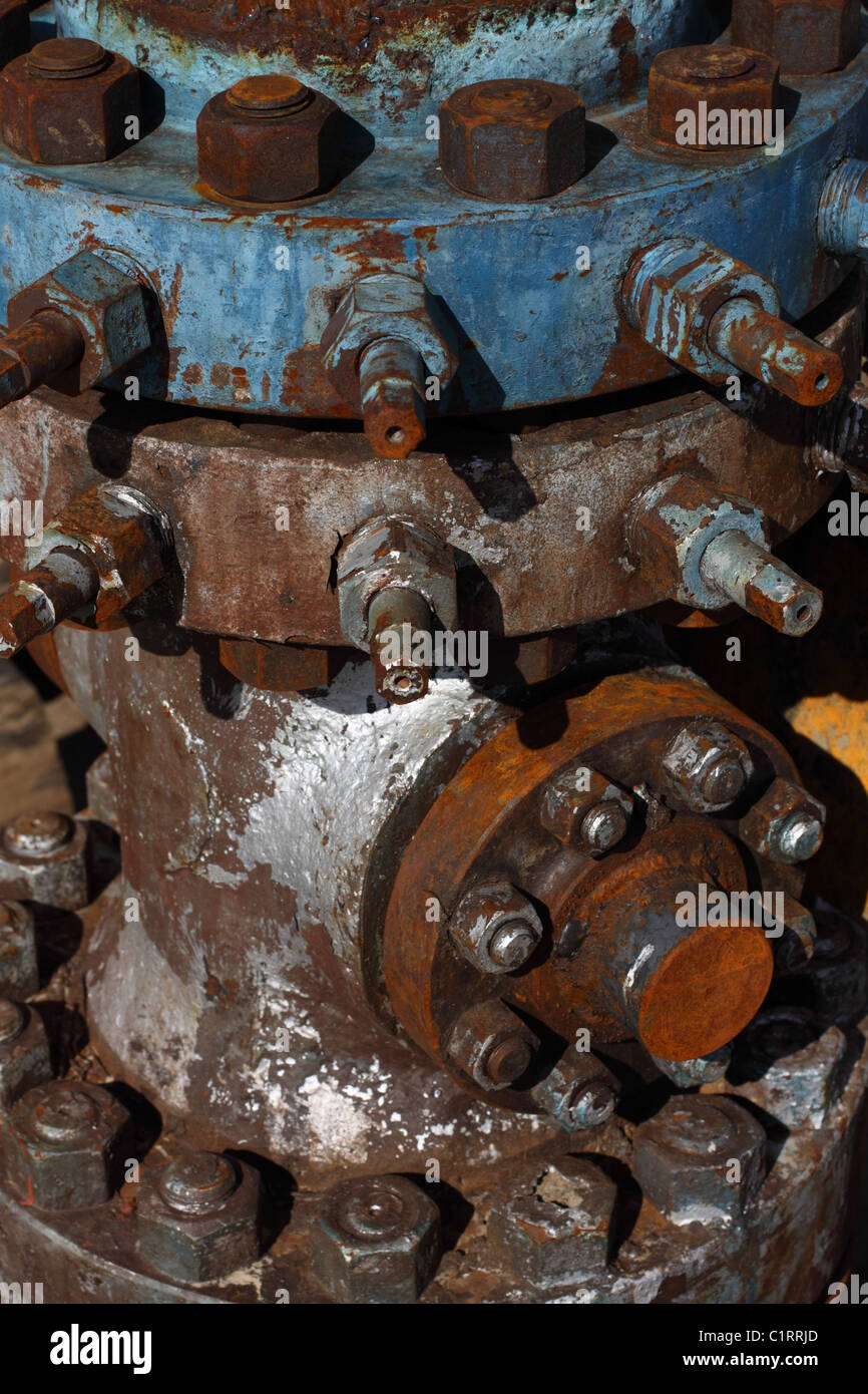 Design on a gas condensate well installation Stock Photo - Alamy