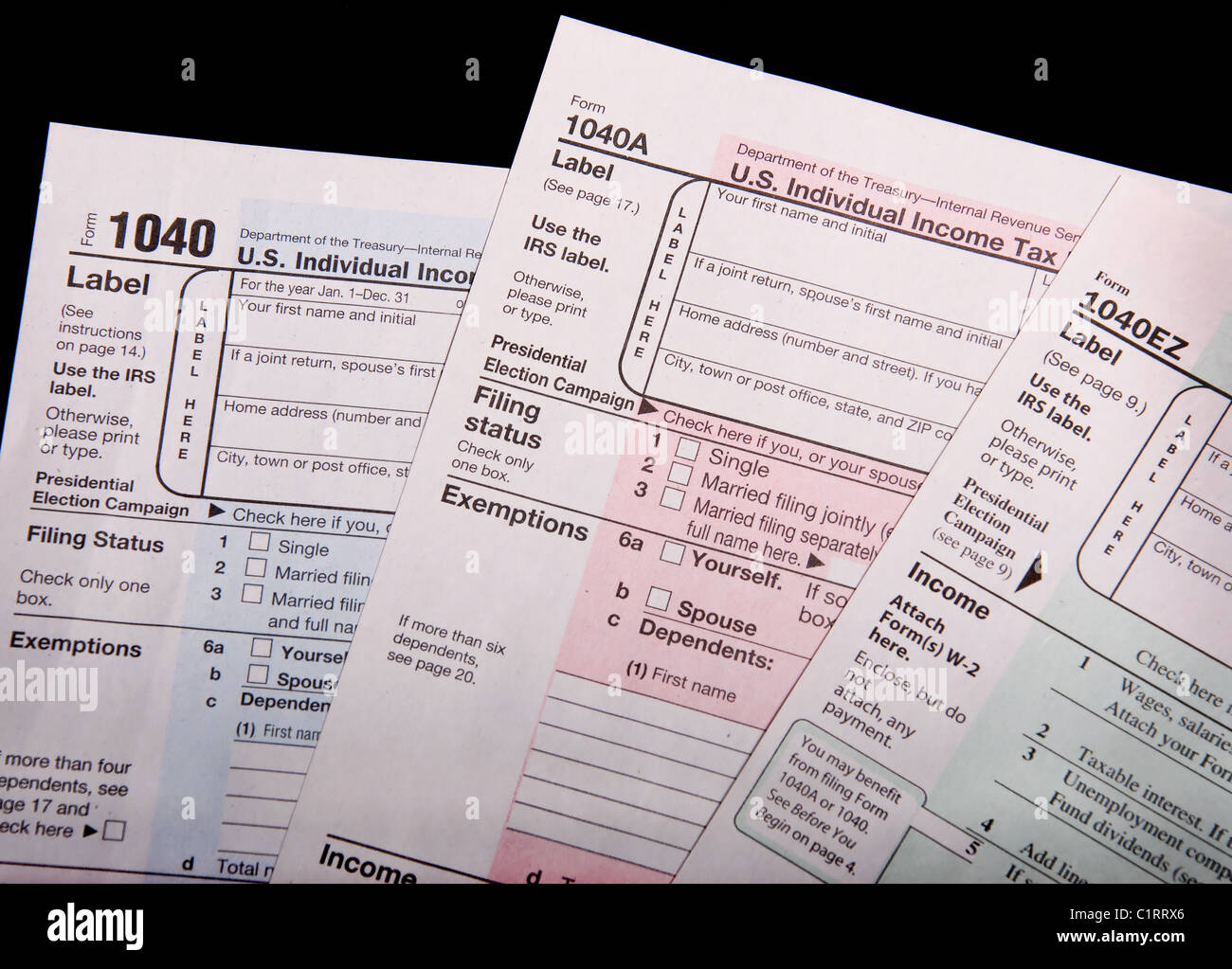 Tax forms hi-res stock photography and images - Alamy