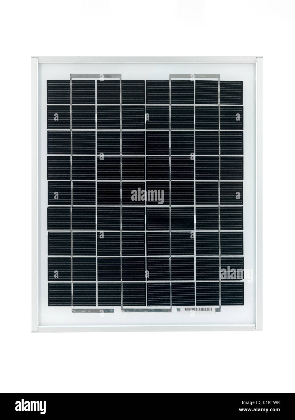 A solar panel isolated against a white background Stock Photo - Alamy