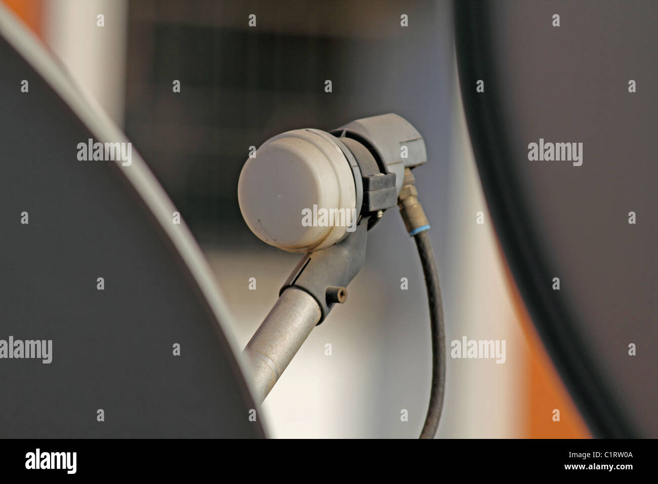 Signal Receiver, Dish antenna of a television set, India Stock Photo ...