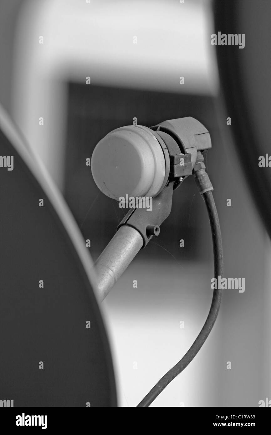 Signal Receiver, Dish antenna of a television set, India Stock Photo ...