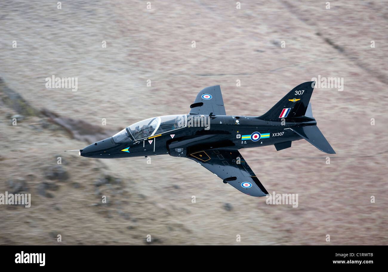 A Hawk jet trainer aircraft of the Royal Air Force Stock Photo - Alamy