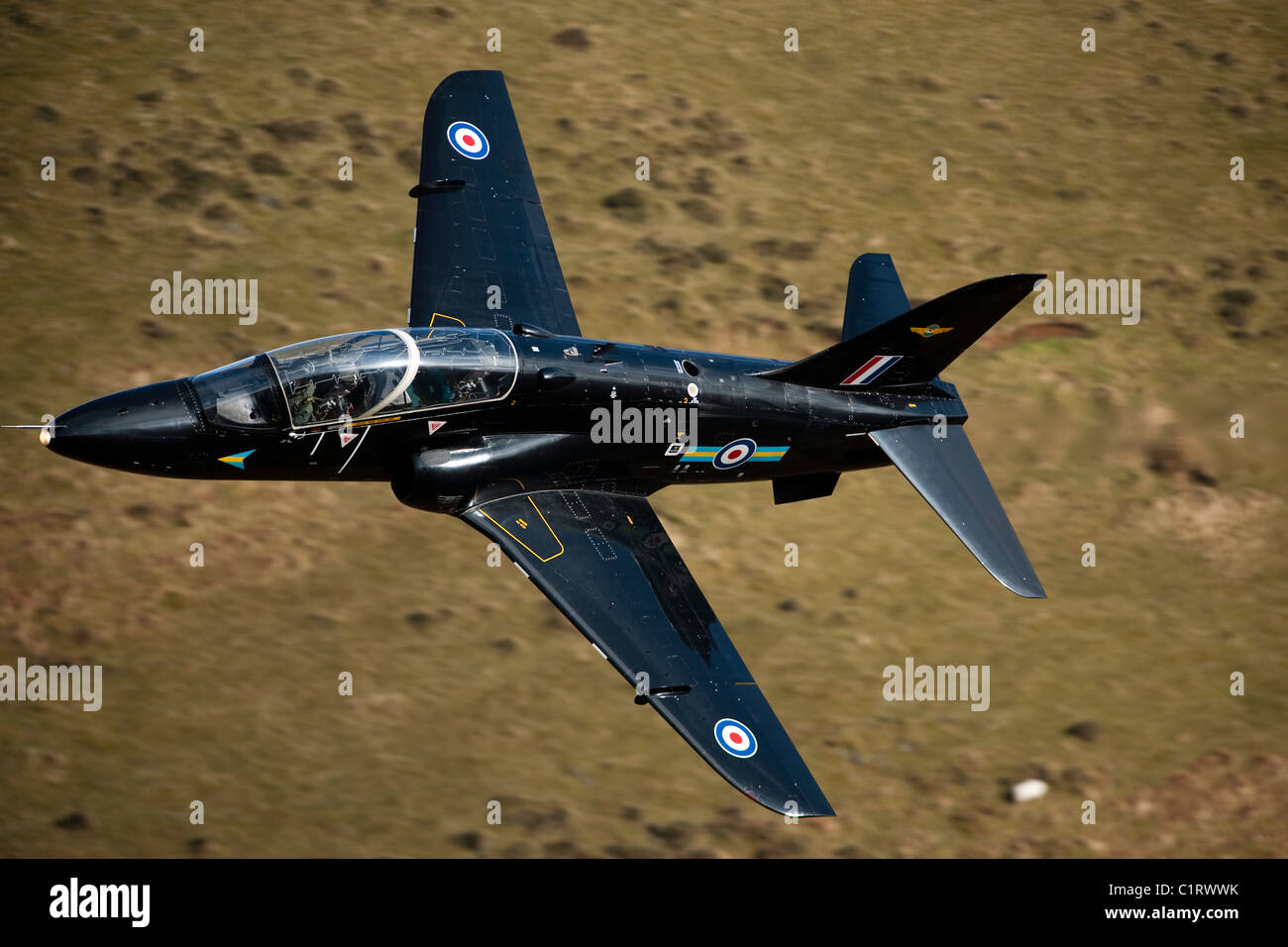 A Hawk jet trainer aircraft of the Royal Air Force Stock Photo - Alamy