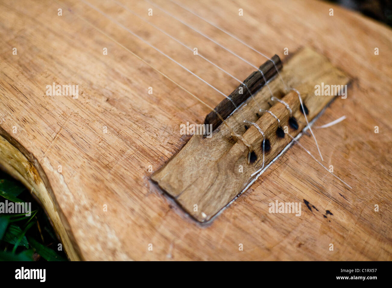 Hand made mbya guarani indigenous guitar hi-res stock photography and ...