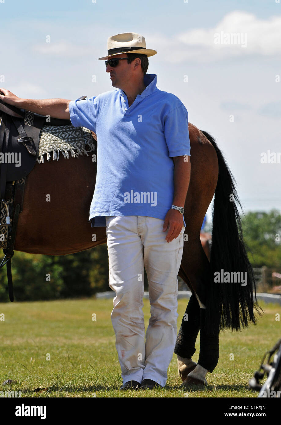 Watching the Polo match at a Polo event held at the Rutland Polo Club ...